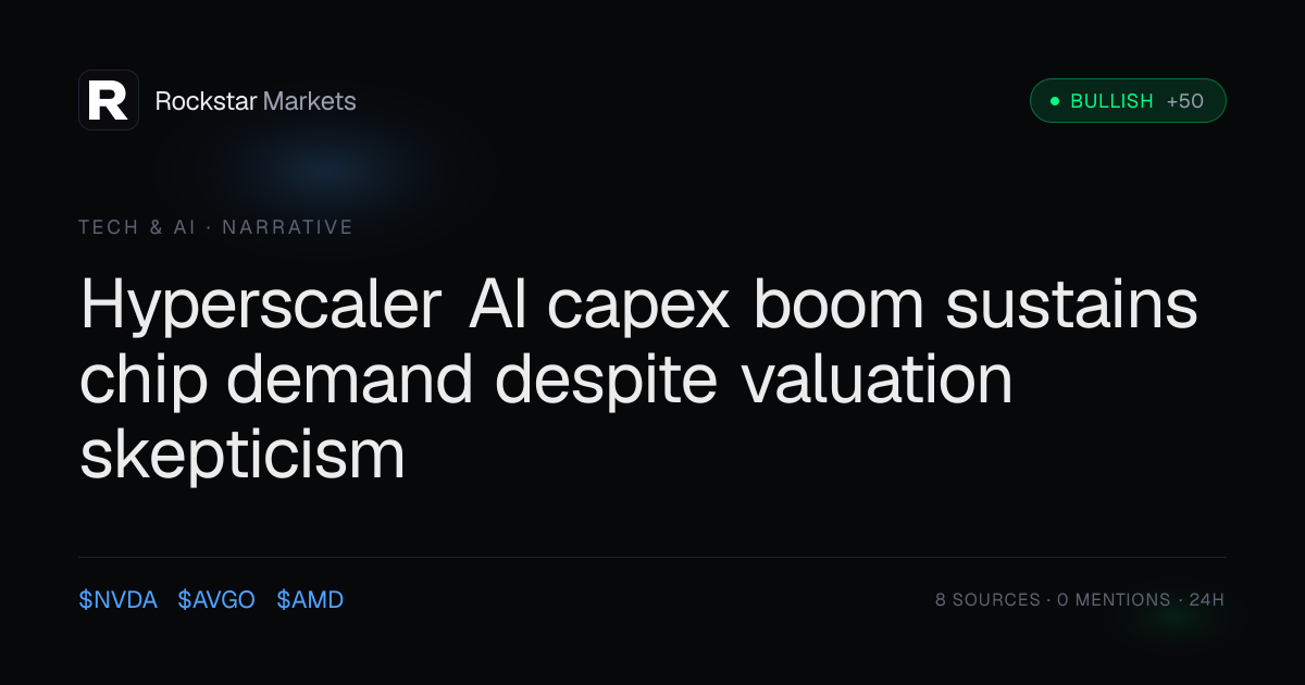 Hyperscaler AI capex boom sustains chip demand despite valuation skepticism