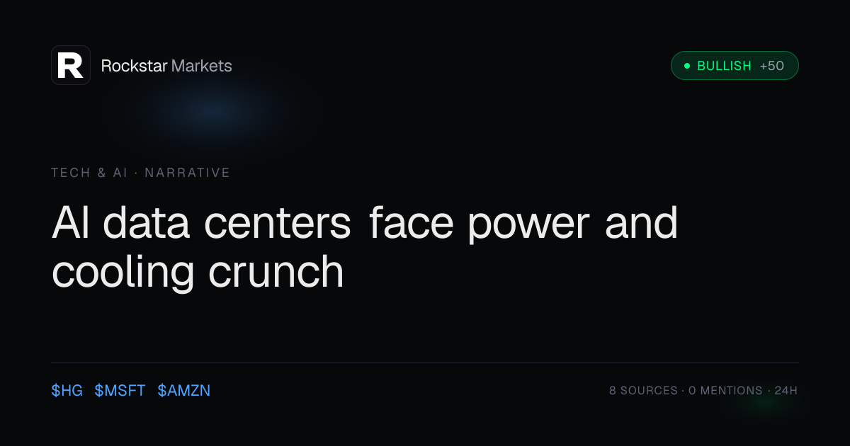 AI data centers face power and cooling crunch