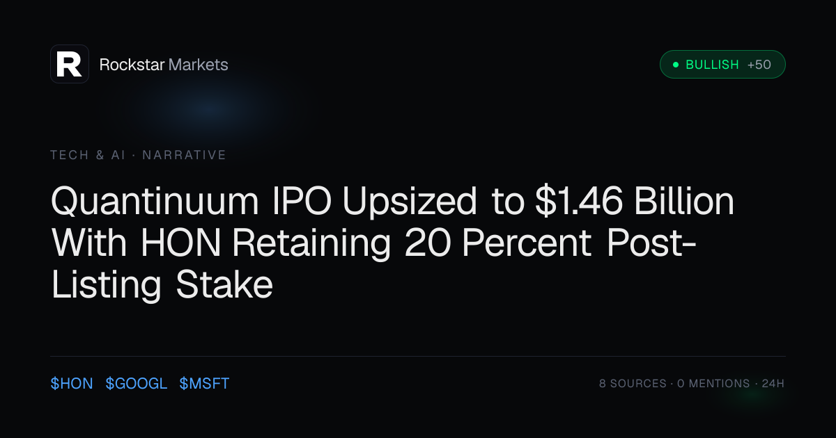 Quantinuum IPO Upsized to $1.46 Billion With HON Retaining 20 Percent ...